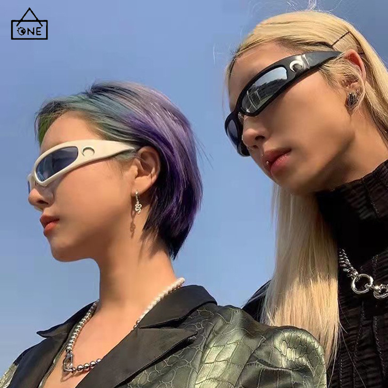 COD ️แว่นตากันแดดสไตล์เกาหลีพังค์ฮิปฮอปY2Kเทคโนโลยีอนาคตแฟชั่นUV400ป้องกันรังสียูวีแว่นกรองแสง ...