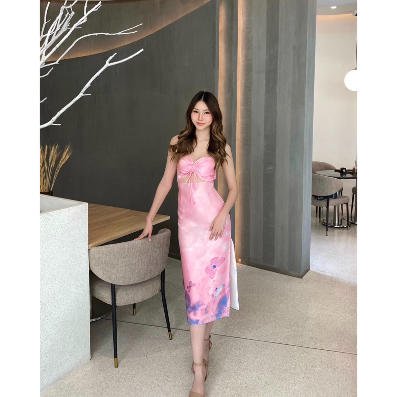 Rosy dress สี hot pink | Shopee Thailand