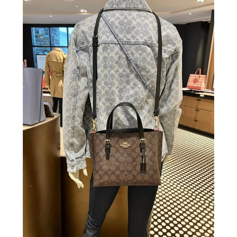 Coach mollie mini tote รุ่นขายดี มีหลายสีให้เลือก🌟 | Shopee Thailand