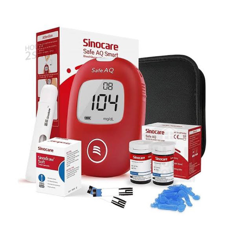เครื่องวัดน้ำตาล Sinocare รุ่น Safe AQ Smart | Shopee Thailand