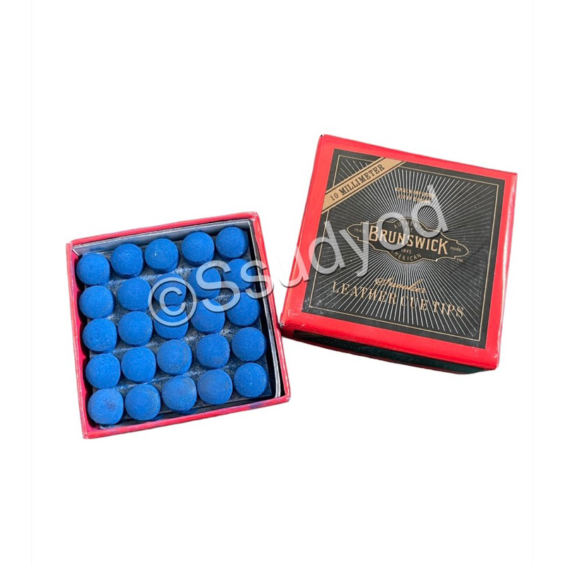 หัวคิว Brunswick Leather cue tips MADE IN USA. ขนาด 10 mm.และ 11 mm (1 ...