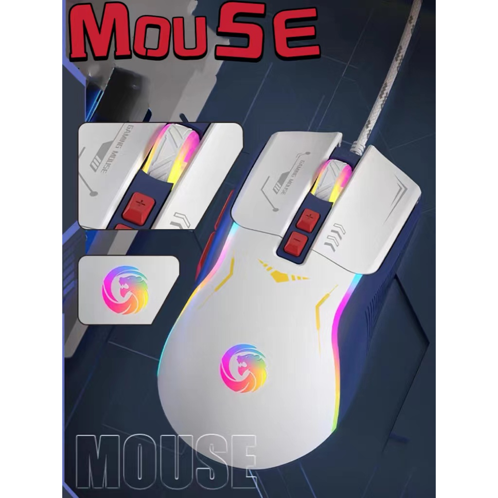 พร้อมส่ง เมาส์เกมมิ้ง Gaming Mouse RGB MOUSE มีสาย เมาส์ mous | Shopee Thailand