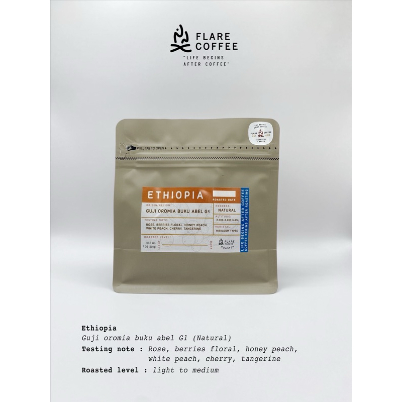 เมล็ดกาแฟ Ethiopia Guji Oromai Buku Abel G1 200g | Shopee Thailand