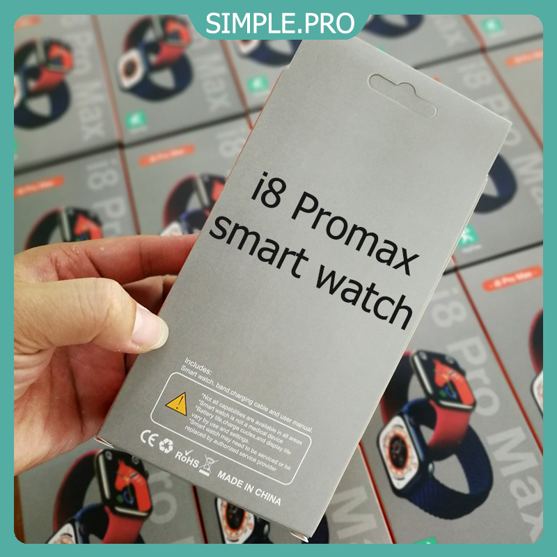 สมาร์ทวอทช์ I8 Pro Max พร้อมหน้าจอสัมผัสขนาด 45 มม. รองรับภาษาไทย ...
