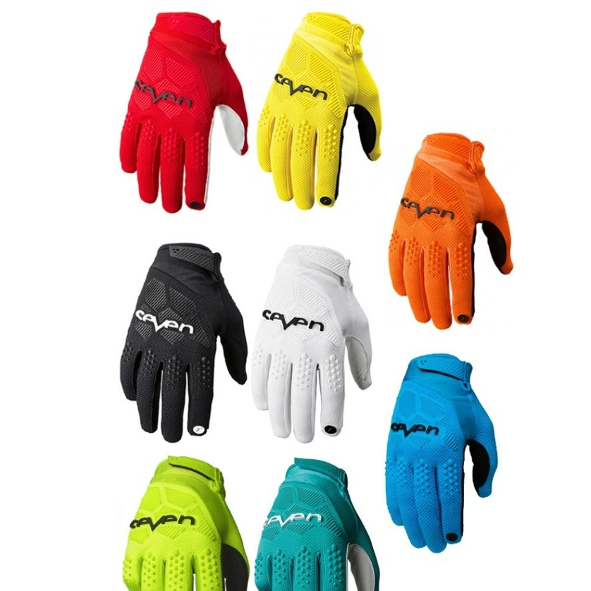 ถุงมือวิบาก SEVEN 8 สี ถุงมือขับรถจักรยานยนต์ย่างดี ขับรถวิบาก ขับจักรยาน เหนียวนุ่ม กันลื่นได้ ...