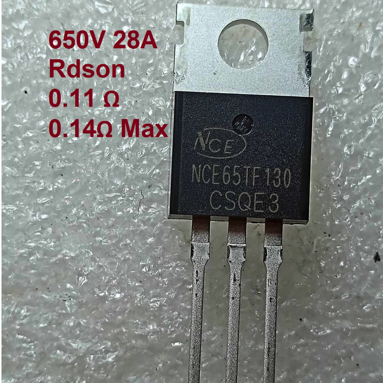 ของใหม่ NCE65TF130 650V 28A TO-220 Super Junction Power MOSFET N-Channel ราคาต่อ 1 ตัว | Shopee ...