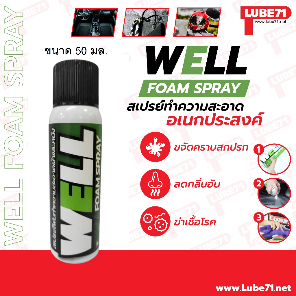 แถมฟรี ถุงขยะ... สเปรย์ทำความสะอาดสารพัดประโยชน์ ขนาด 50 มล. LUBE71 ...