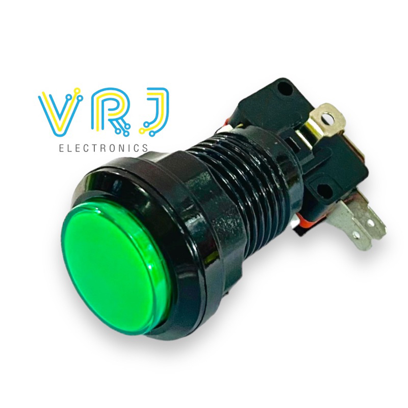 Switch สวิตช์กดติด ปล่อยดับขนาด 32mm Switch สวิตช์ตู้เกมส์ ไฟLED 12 VDC ...
