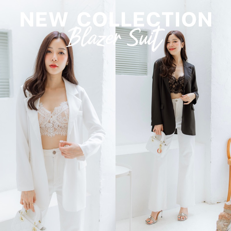 Blazer-suit (เสื้อเบลเซอร์ #ก333) | Shopee Thailand