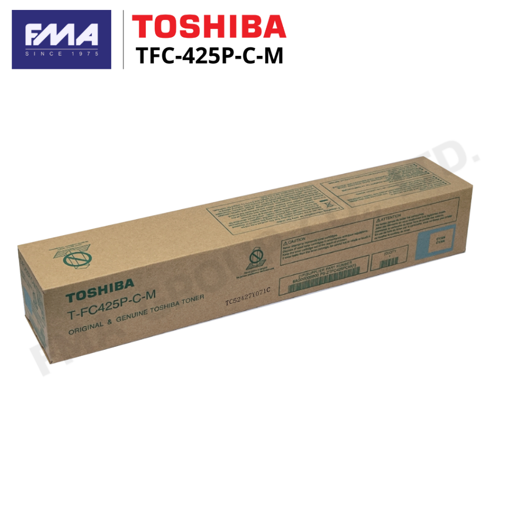 TOSHIBA e-STUDIO หมึกเครื่องถ่ายเอกสารสีฟ้า TFC-425P-C-M สำหรับรุ่น ...