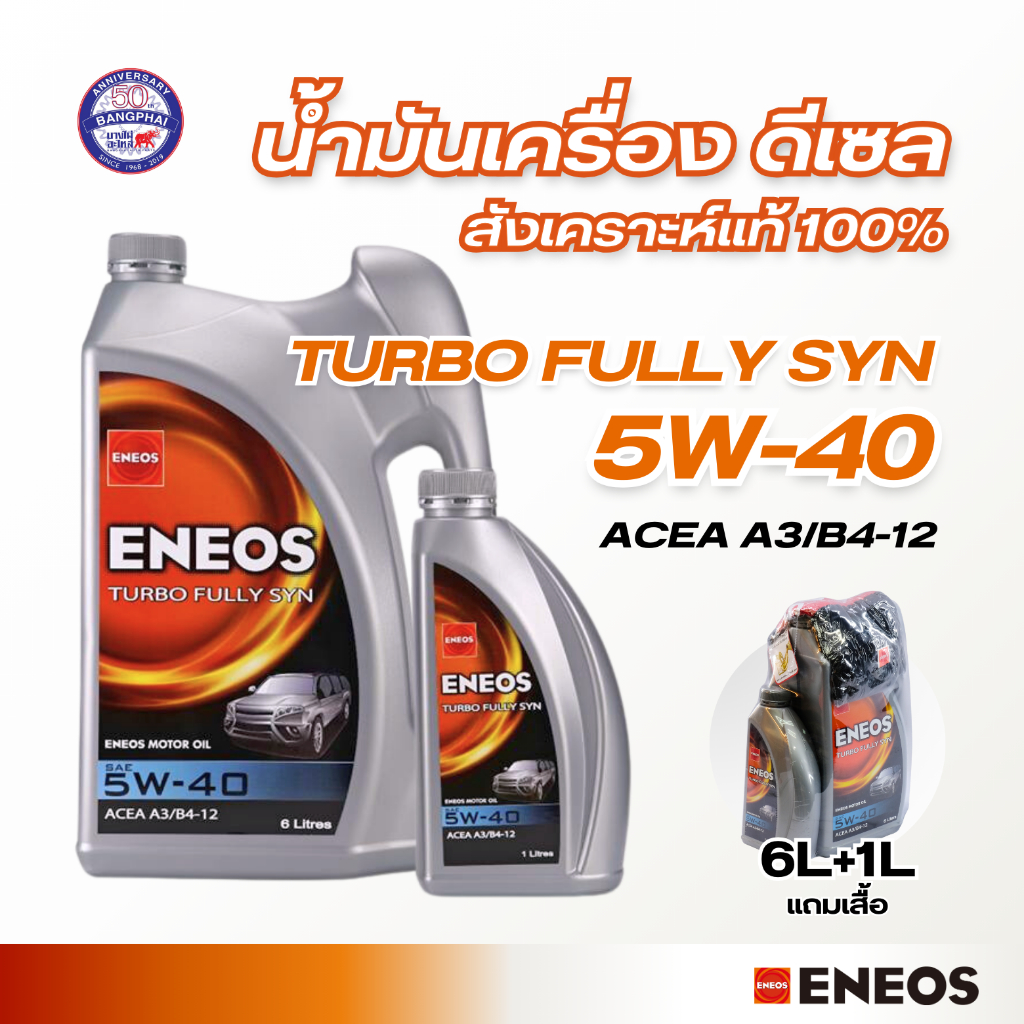 ENEOS TURBO FULLY SYN 5W-40 - เอเนออส เทอร์โบ ฟูลลี่ ซิน 5W-40 น้ำมันเครื่องยนต์ดีเซลสังเคราะห์ ...