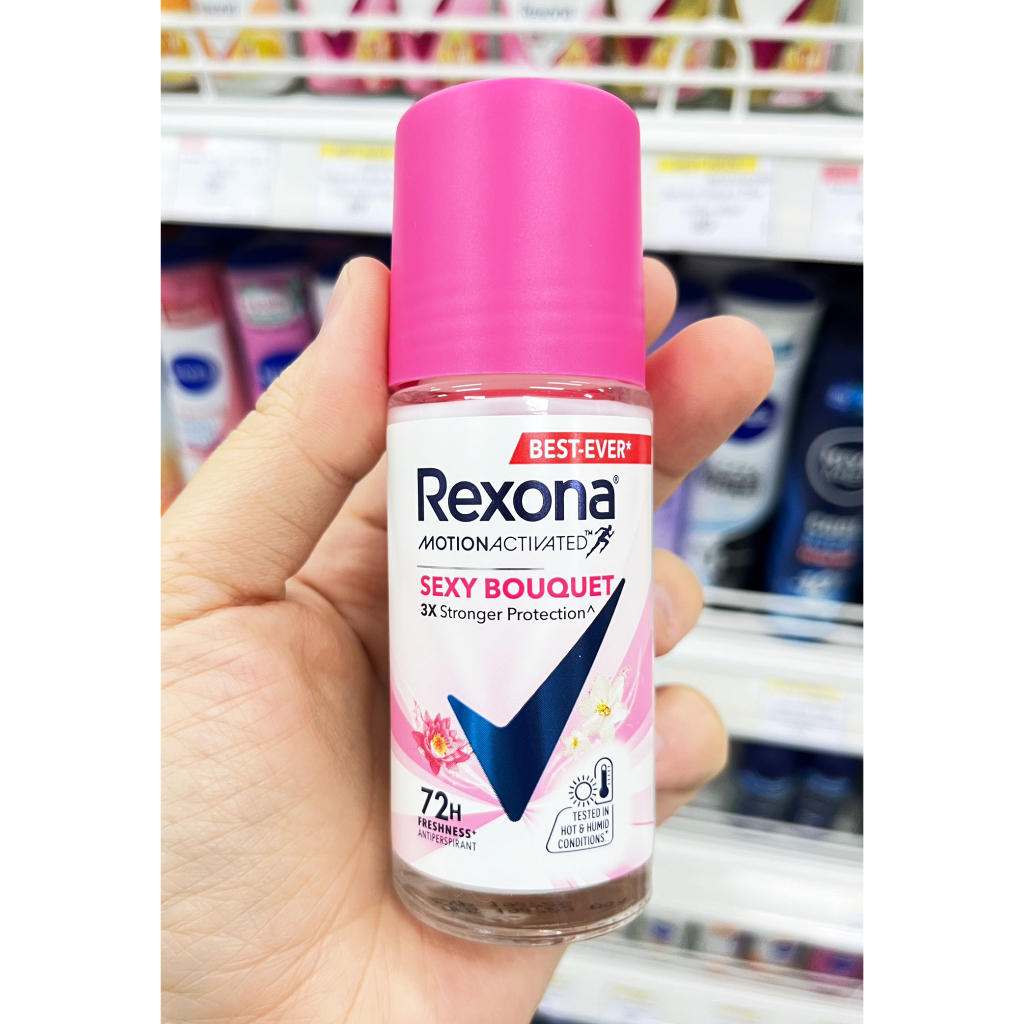 REXONA เรโซน่า โรลออนลดเหงื่อ พร้อมระงับกลิ่นกาย ขนาด 45 กรัม มี 5 ...