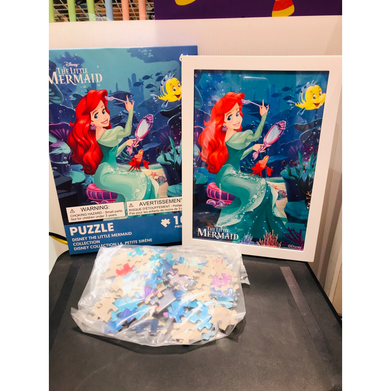 จิ๊กซอว์ the little Mermaid 100ชิ้น พร้อมกรอบรูป ลิขสิทธิ์แท้จากminiso ...