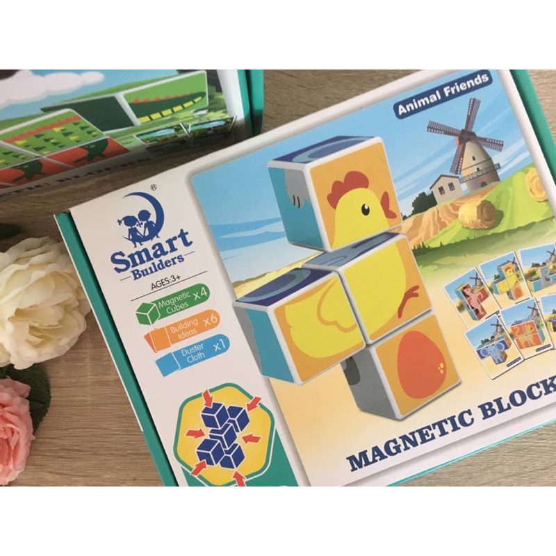 จิ๊กซอ Mag cube สามมิติ 3D แม่เหล็ก ของเล่นเสริมจินตนาการ เสริมทักษะ ...