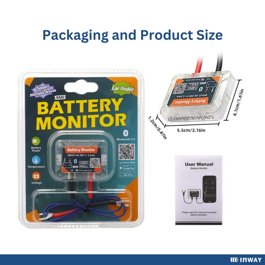 QuickLynks BM6 Car Battery Monitor & Tester Wireless Bluetooth 4.0 for ...