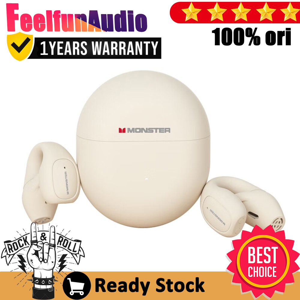 Monster Open Ear 200 True Wireless Bluetooth Earbuds Noise | Shopee ...