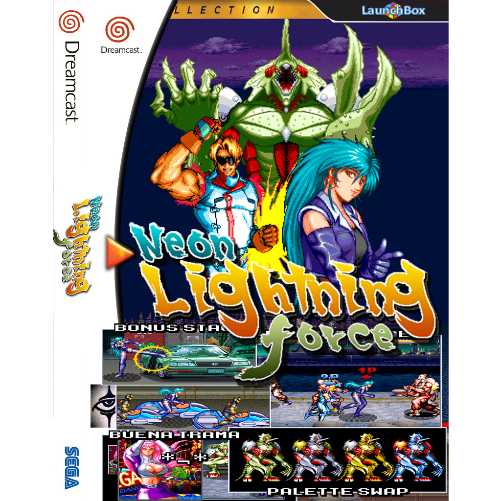 DreamCast - Neon Lightning Force. /// ไม่เคยมีวางจำหน่ายตามปกติบนเครื่อง | Shopee Thailand