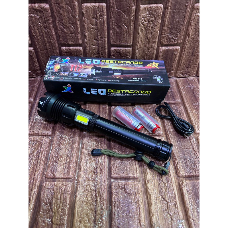 ไฟฉายแรงสูง LED Jx 9913 / 9916 / 9915 สว่างมาก ไฟฉายซูม 3 โหมด XML T12 ...