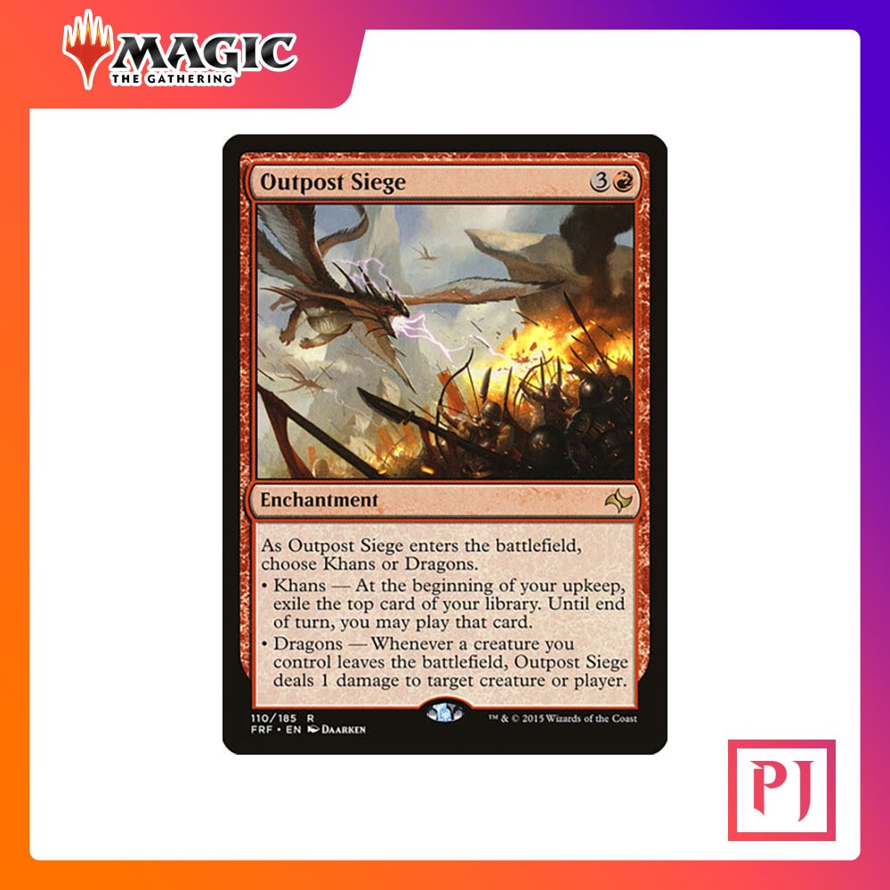 [MTG] Outpost Siege [FRF] [RED] [RARE] [NORMAL] [ENG] (การ์ดเมจิค ...