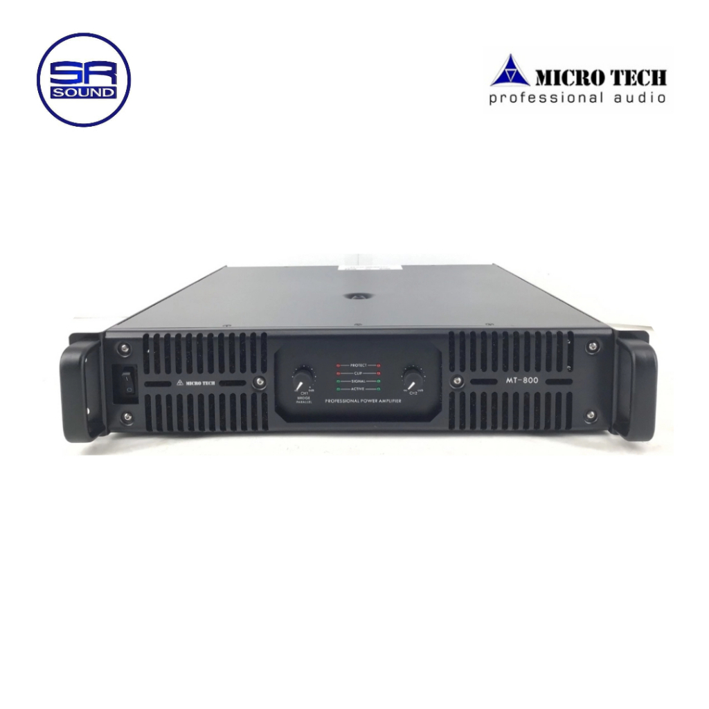 MICROTECH MT-800 2CH เพาเวอร์แอมป์ เครื่องขยายเสียง 800 W ที่ 8 Ohm/ 1200W ที่ 4 Ohm MT800 MT ...