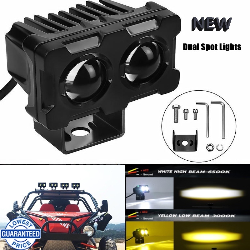 HL 3inch Square LED Work Light Bar Spot Pods Driving LED Light Bar Fog ...