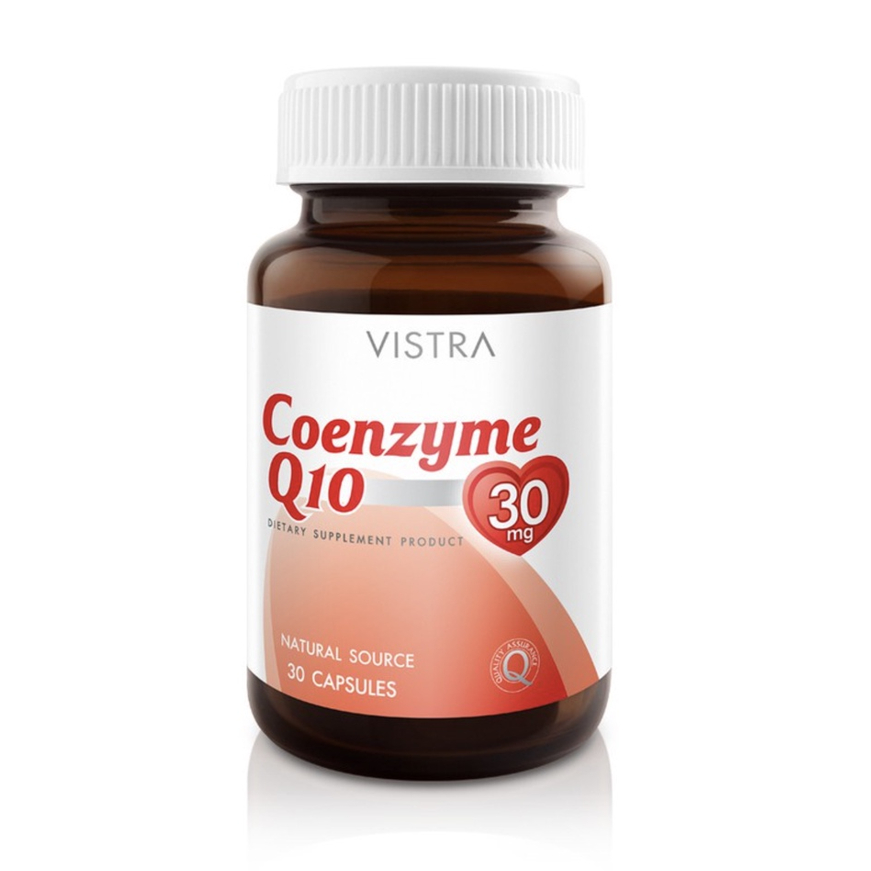 VISTRA Coenzyme Q10 Natural Source (30 Caps) | Shopee Thailand