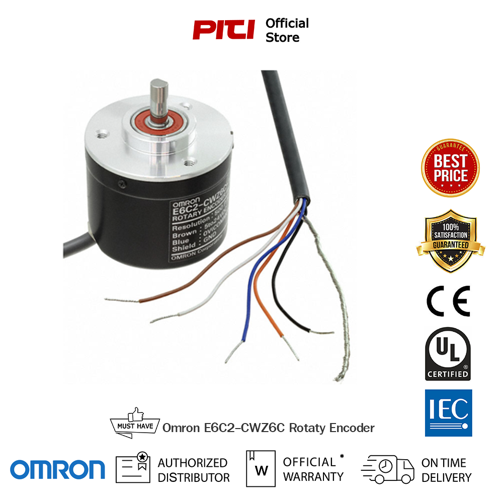 Omron E6C2-CWZ6C Rotary Encoder Incremental ขนาดแหล่งจ่าย 5-24VDC จำนวน ...