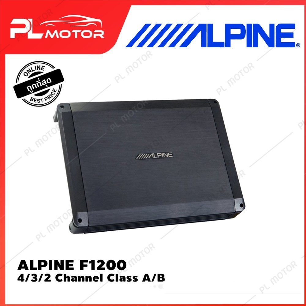 [ โค้ดลด PLMTD ] ALPINE BBX-F1200 BBX Series 1200 วัตต์ 4/3/2 Channel Class A/B เพาเวอร์แอมป์ ...