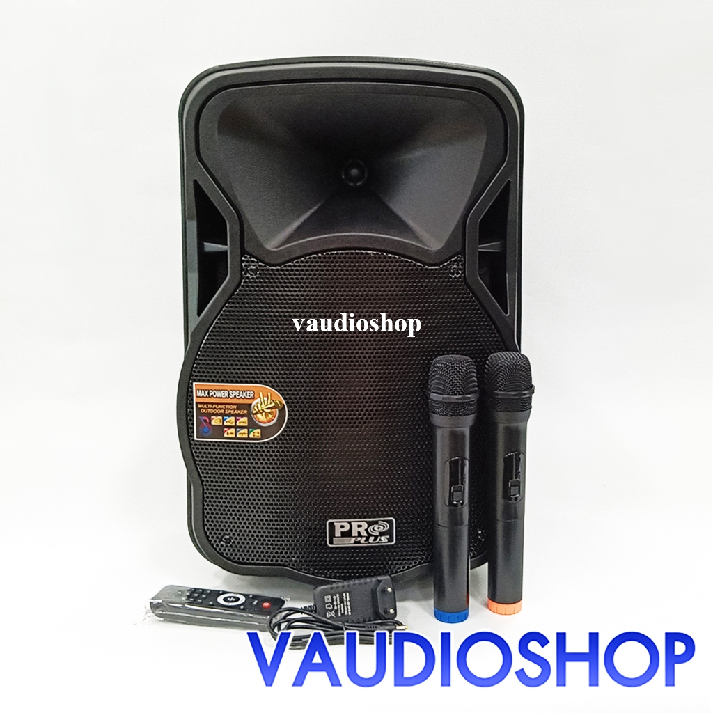 PROPLUS XA12 ตู้ลำโพงมีแอมป์ในตัว 12 นิ้ว PRO PLUS XA-12 (Bluetooth/USB/ไมค์ลอย 2 ตัว) โปรพลัส ...