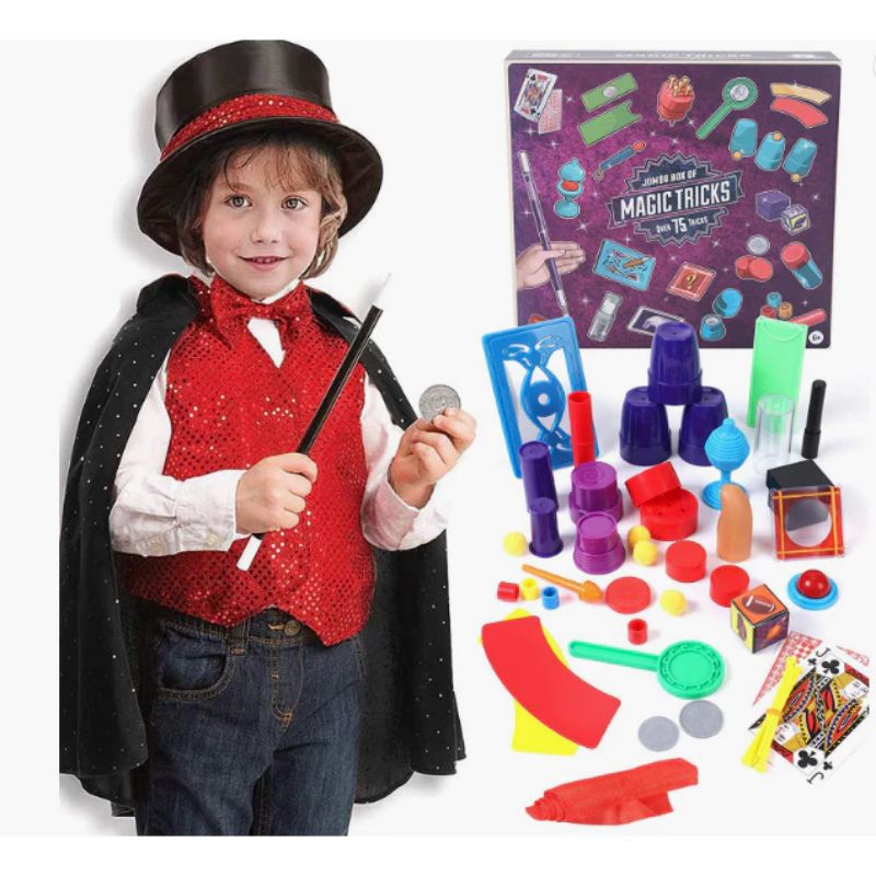 🏅Kids learning🏅ส่งจากไทย มายากล 75 trick jumbo box of magic tricks ของเล่นมายากล | Shopee Thailand