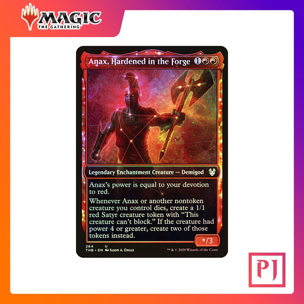 [MTG] Anax, Hardened in the Forge (Showcase) [THB] [RED] [UNCOM] [FOIL ...