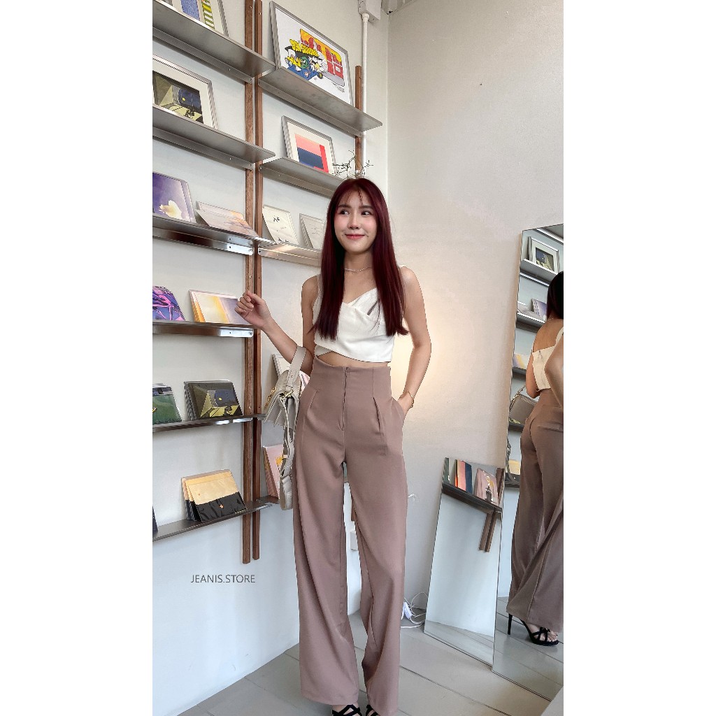กางเกงรุ่น #Pixzie Pants งานป้ายร้าน Jeanis | Shopee Thailand
