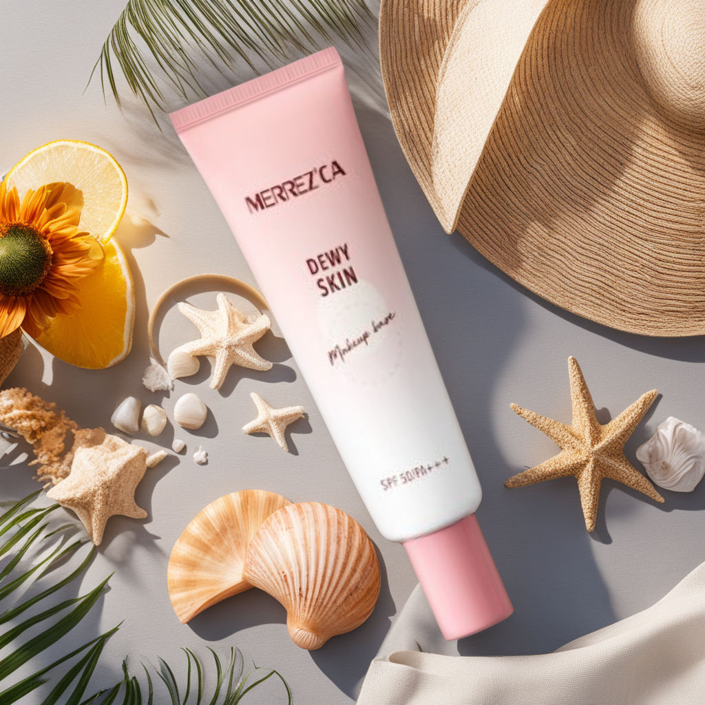 MERREZCA Dewy Skin Makeup Base SPF 50 PA++++เบสรองพื้นให้ผิวฉ่ำวาว กัน ...