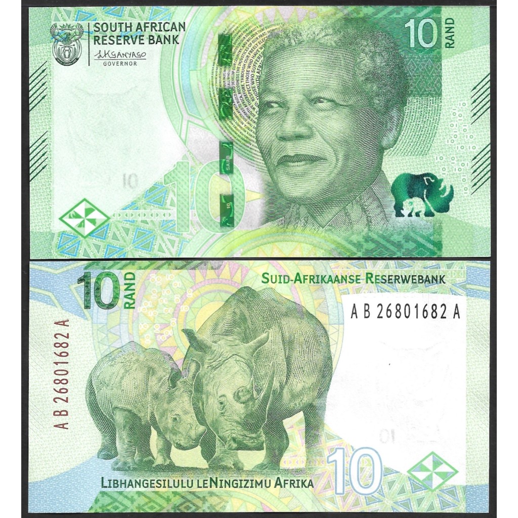 South Africa 10 Rand 2023 P 148 UNC | Shopee Thailand