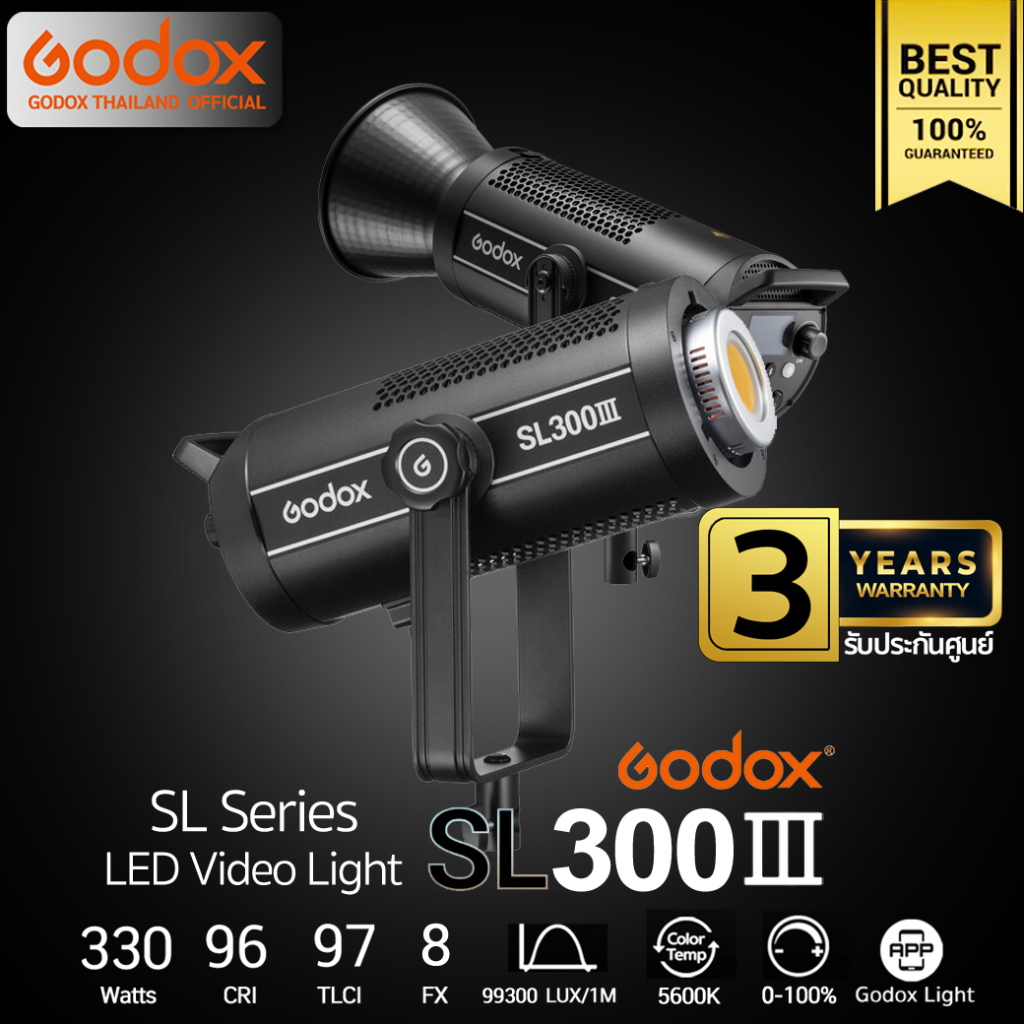 Godox LED SL300III 330W 5600K - Bowen Mount - รับประกันศูนย์ Godox ...