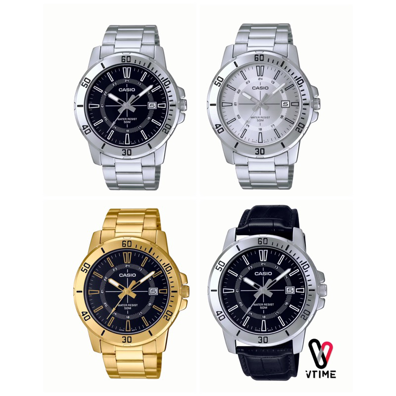Casio นาฬิกาผู้ชาย รุ่น Mtp Vd01d 1c Mtp Vd01d 7c Mtp Vd01g 1c Mtp Vd01l 1c Shopee Thailand