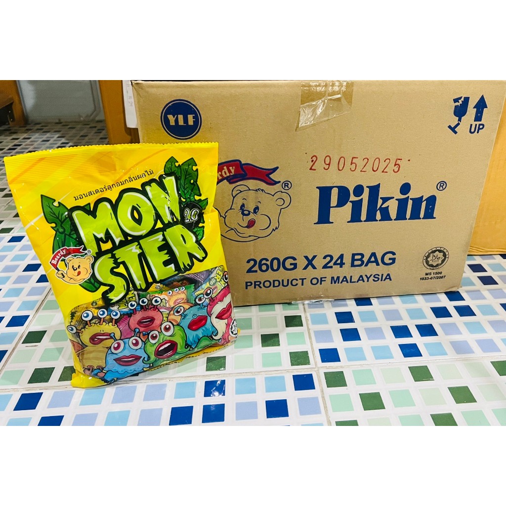 **ใหม่**ลูกอมมอนสเตอร์ เกรทมอนสเตอร์ กลิ่นผลไม้รวม ลัง 24 ถุง | Shopee ...