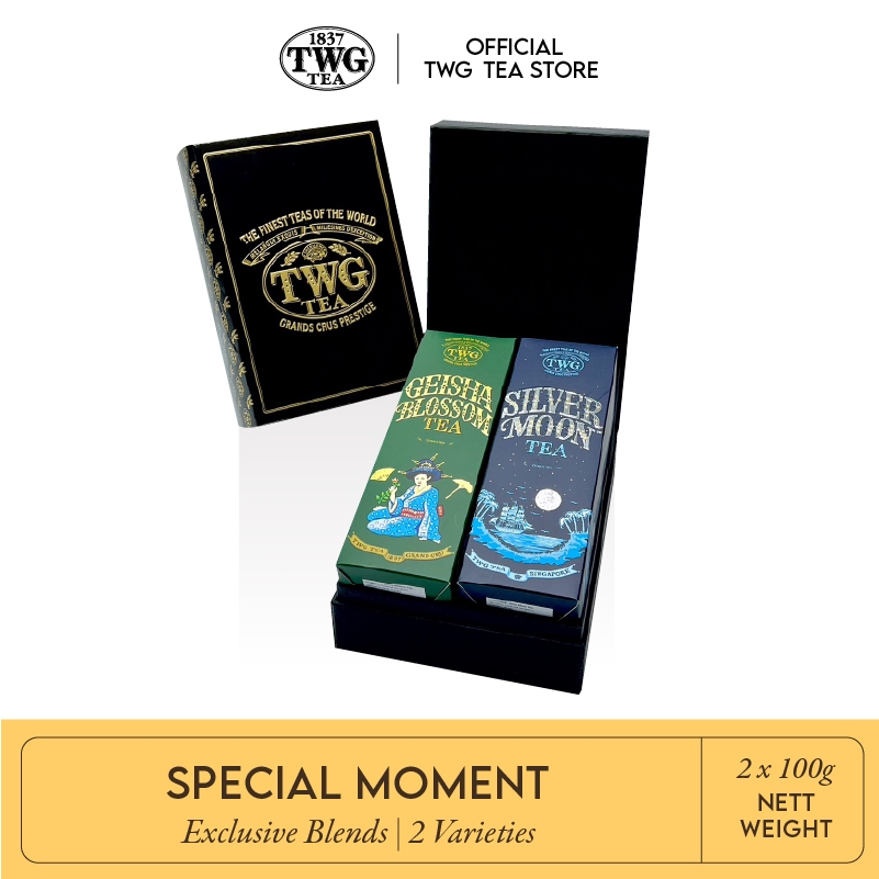 TWG TEA Special moment haute couture style gift set (box of 2) เซ็ทชาพร้อมกล่องห่อTWG | Shopee ...