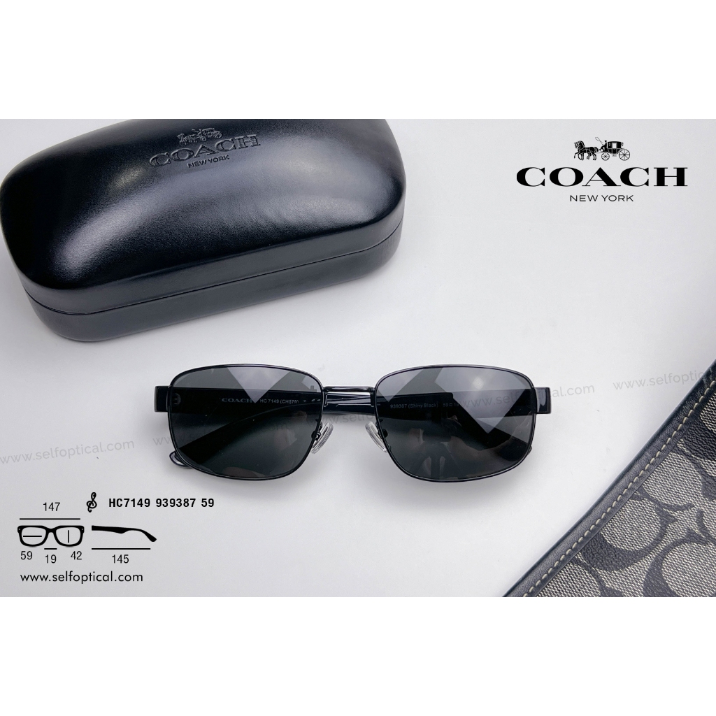 แว่นกันแดด COACH HC7149 939387 Size 59 ลิขสิทธิแท้ รับประกันศูนย์ไทย ...