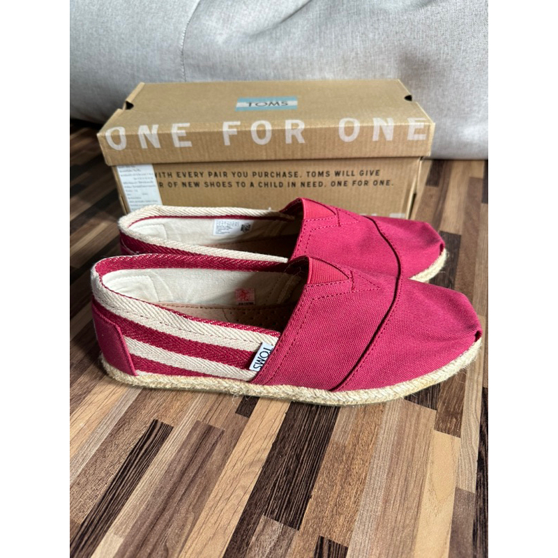 TOMS shoes classic Red University Classic | Shopee Thailand
