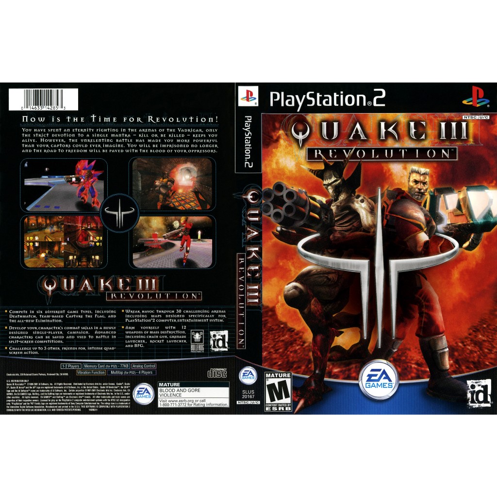 แผ่นเกมส์ PS2 Quake III - Revolution สกรีนแผ่น คุณภาพ ส่งไว (CD ...