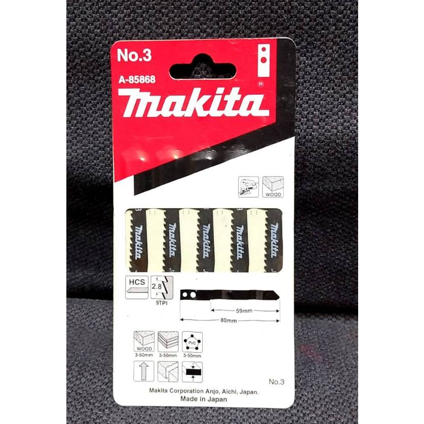 ใบเลื่อยจิ๊กซอ MAKITA NO.3 A-85868 (ราคาต่อใบ) | Shopee Thailand