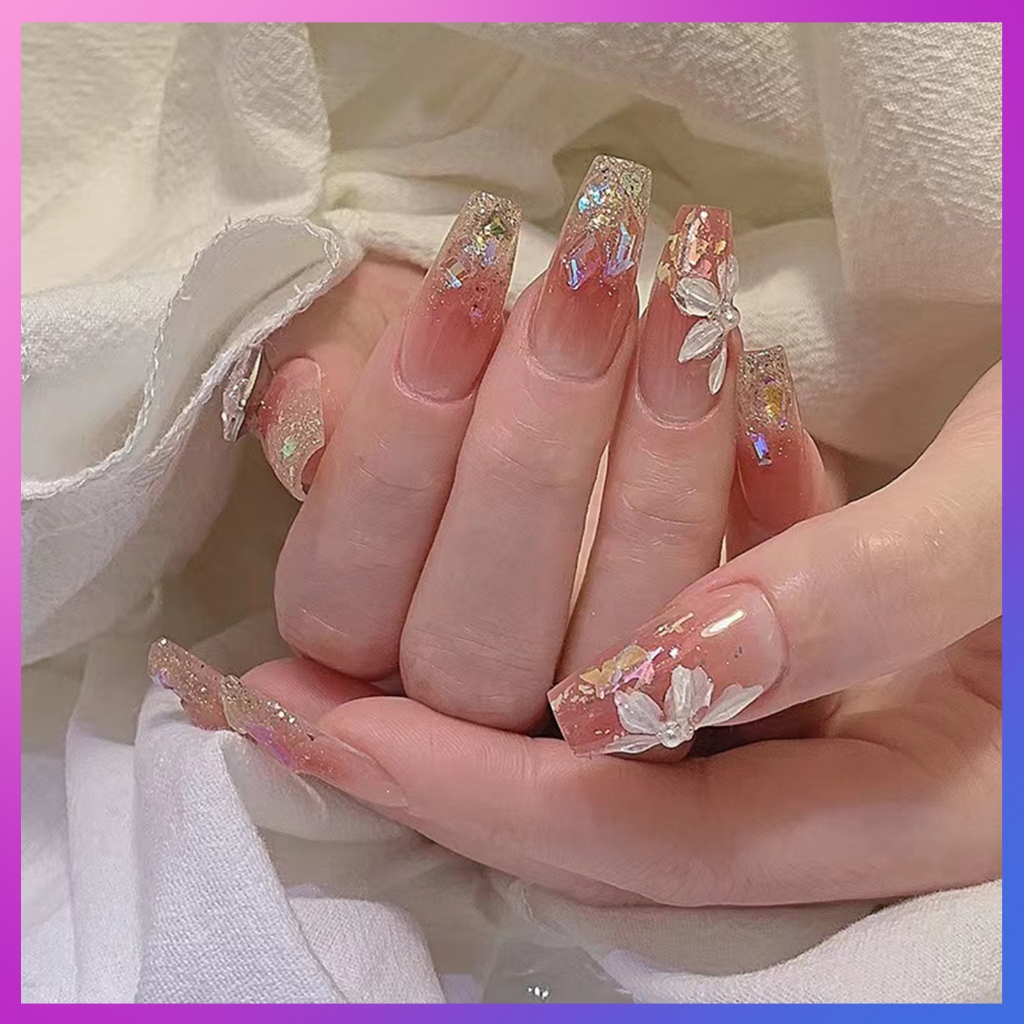 ผลิตภัณฑ์ใหม่ทำเล็บ[DD202]เล็บปลอม 3D สไตล์โมเดิร์นใช้งานง่าย กล่องละ ...