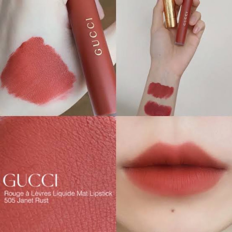 แท้100% gucci liquid matte lip colour transfer 505 | Shopee Thailand