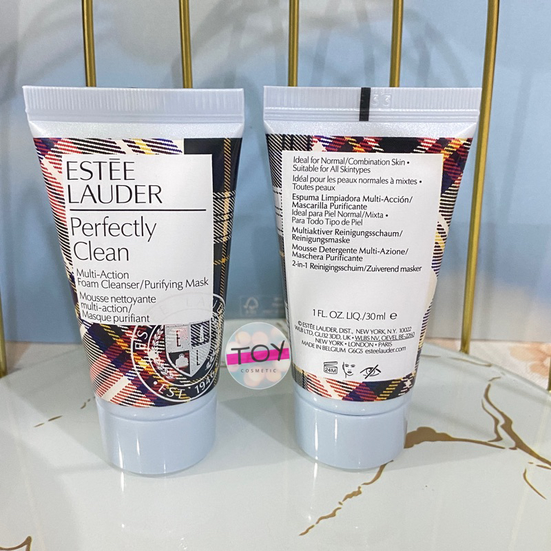Estee Lauder Perfectly Clean Multi-Action Foam Cleanser/Purifying Mask ...