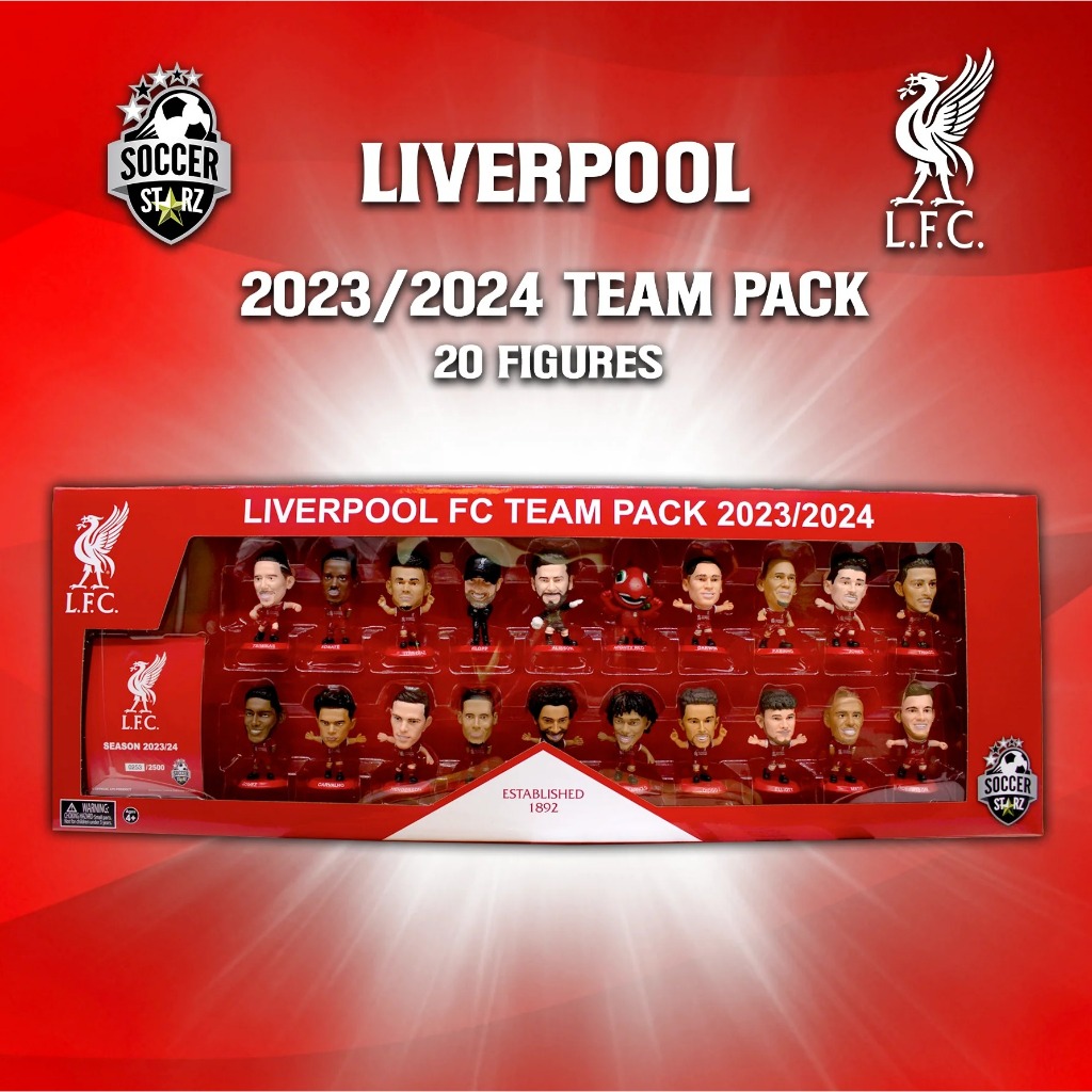 โมเดลนักฟุตบอล SoccerStarz Liverpool Team Pack 2023/2024 | Shopee Thailand