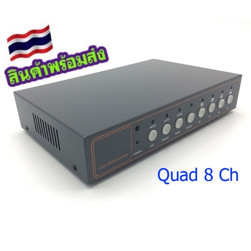 Quad BNC 8 Channel CCTV Color Quad Processor From Surveillance Products ...