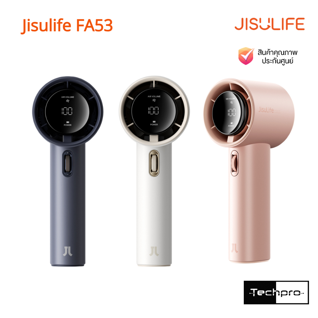 [Jisulifeแท้100%ประกัน 1 ปี] พัดลมพกพา พัดลมมือถือ Jisulife FA53 ...