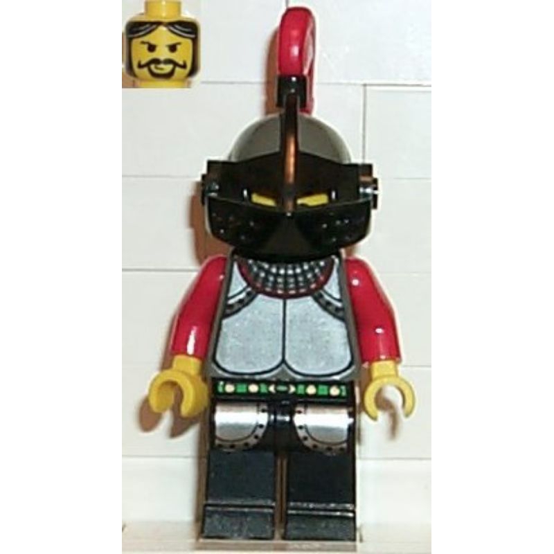 Lego Minifigures - Knights Kingdom I - Knight 1, Dark Gray Helmet ...