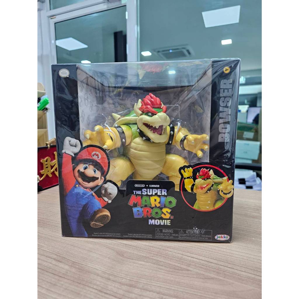 Nintendo Super Mario Movie 18cm Fire Breathing Bowser Figure | Shopee ...